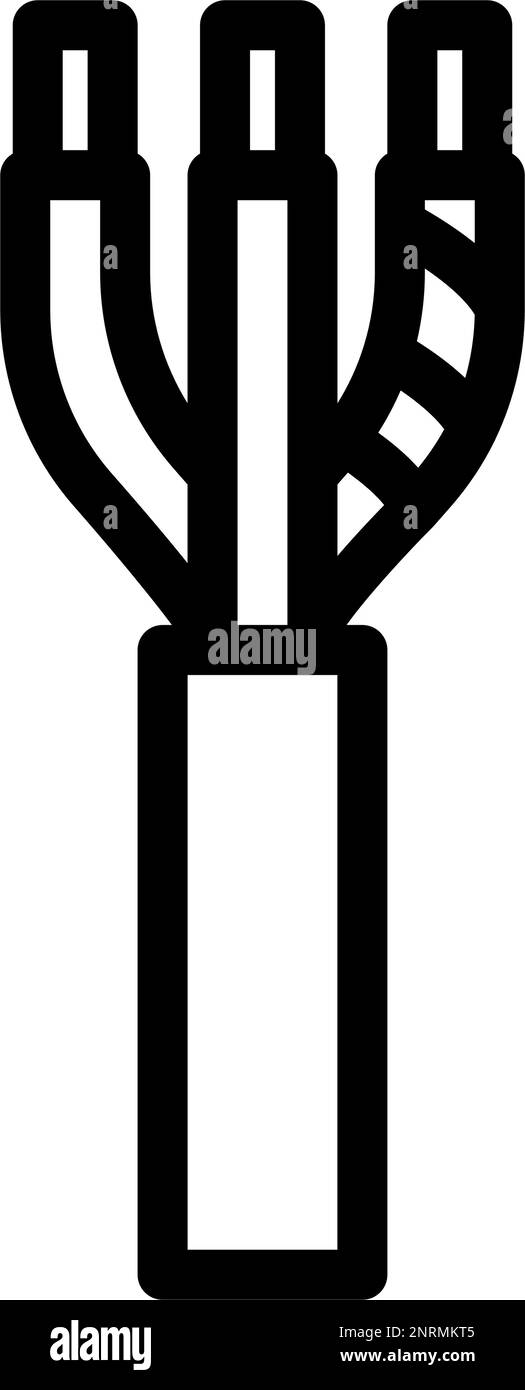 nm nonmetallic cable wire line icon vector illustration Stock Vector ...