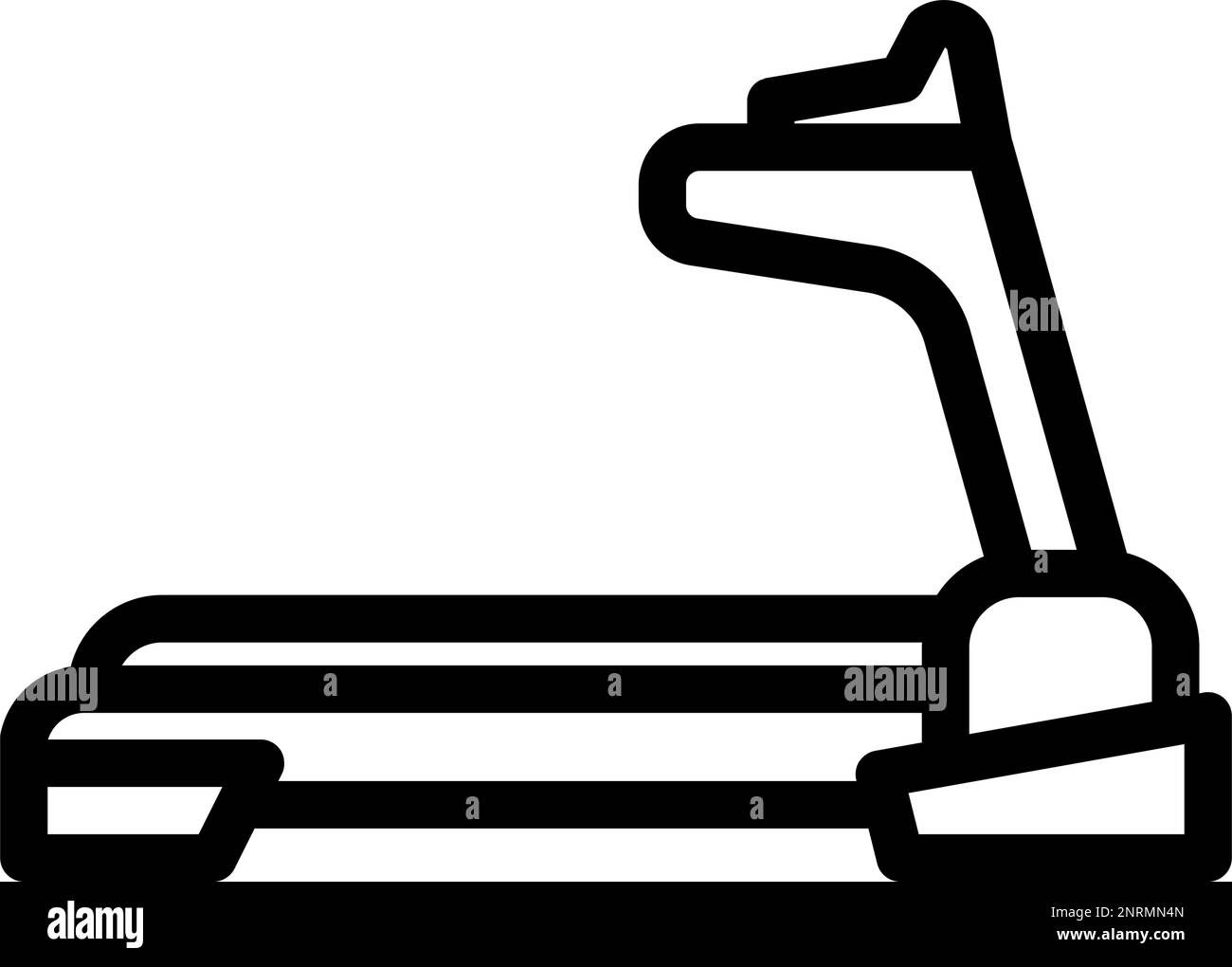 treadmill fitness sport line icon vector illustration Stock Vector ...