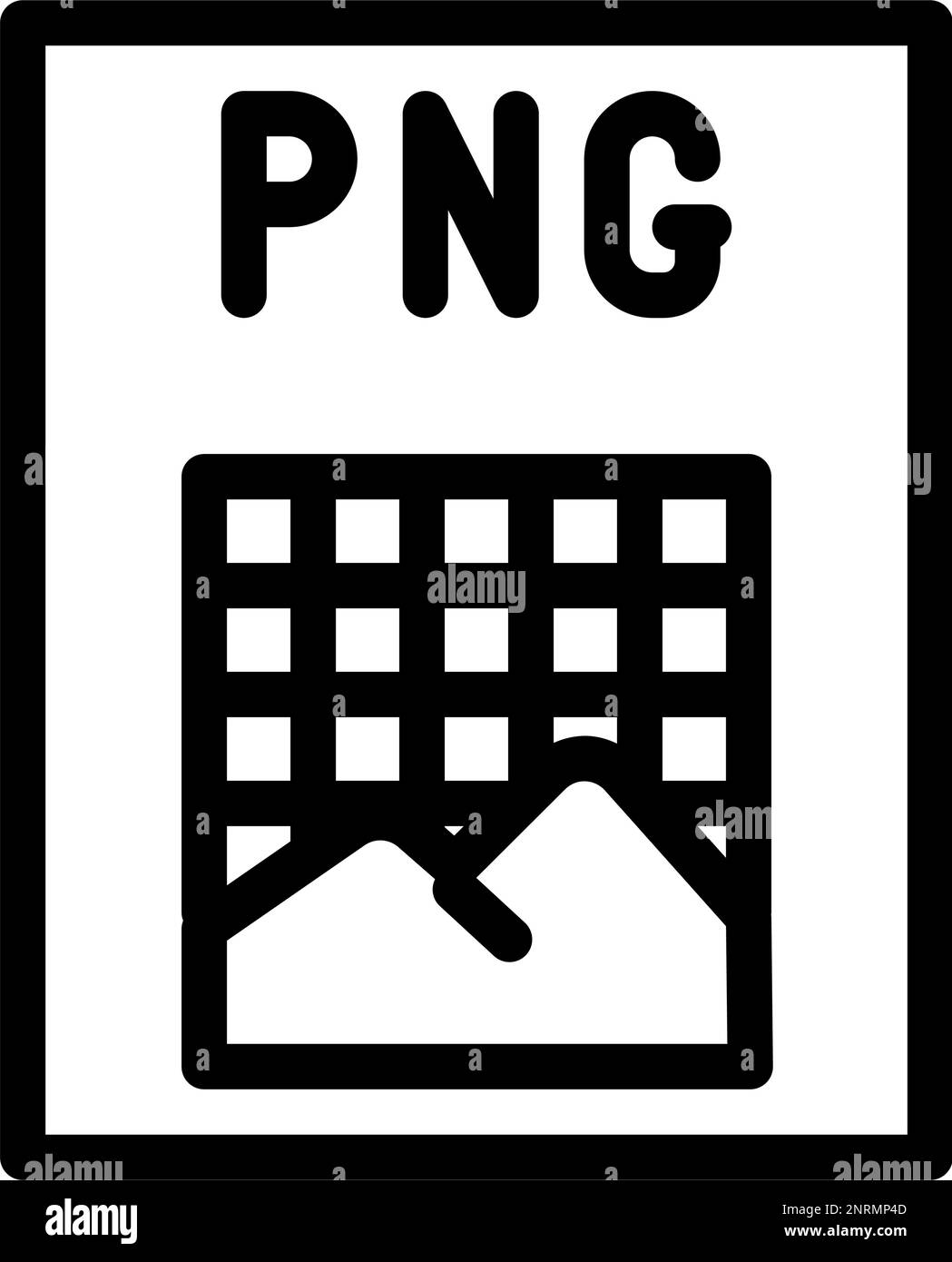 Png File Format Document Line Icon Vector Illustration Stock Vector Image And Art Alamy
