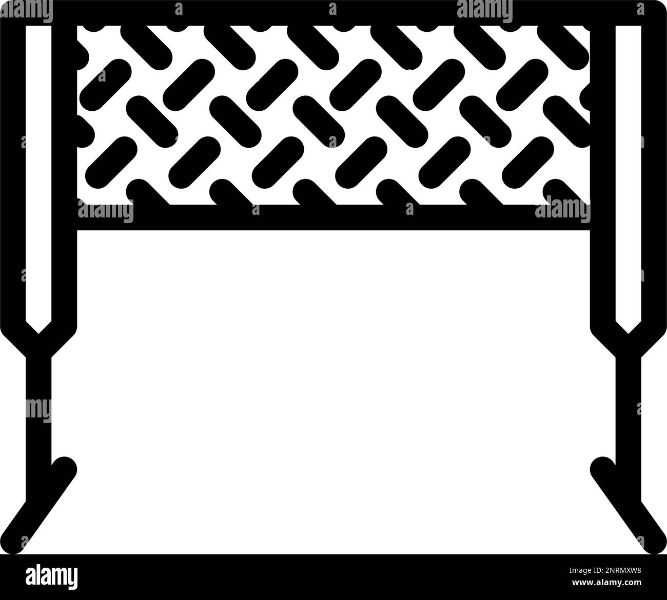 badminton net line icon vector illustration Stock Vector Image & Art ...