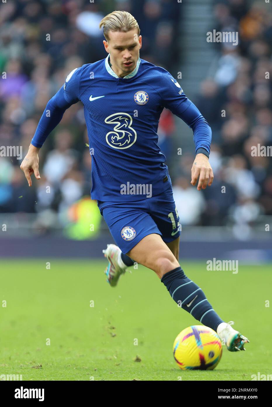 Chelsea's Mykhailo Mudryk in action during the English Premier League ...