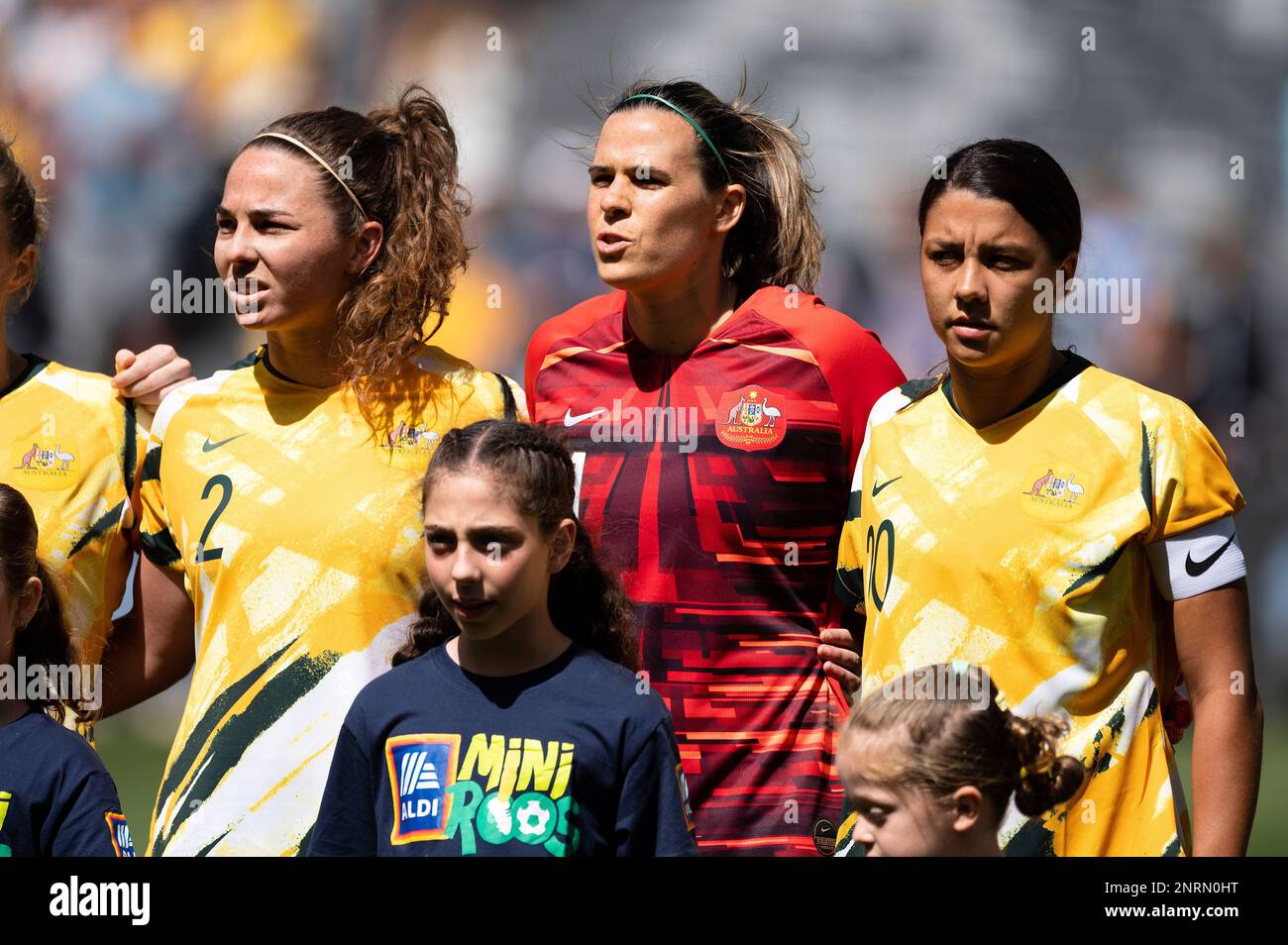 SYDNEY, AUSTRALIA - NOVEMBER 09: Sam Kerr, Lydia Williams and Jenna ...