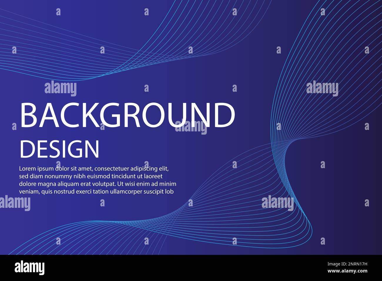 Abstract dark blue minimal vector background. Long banner business ...