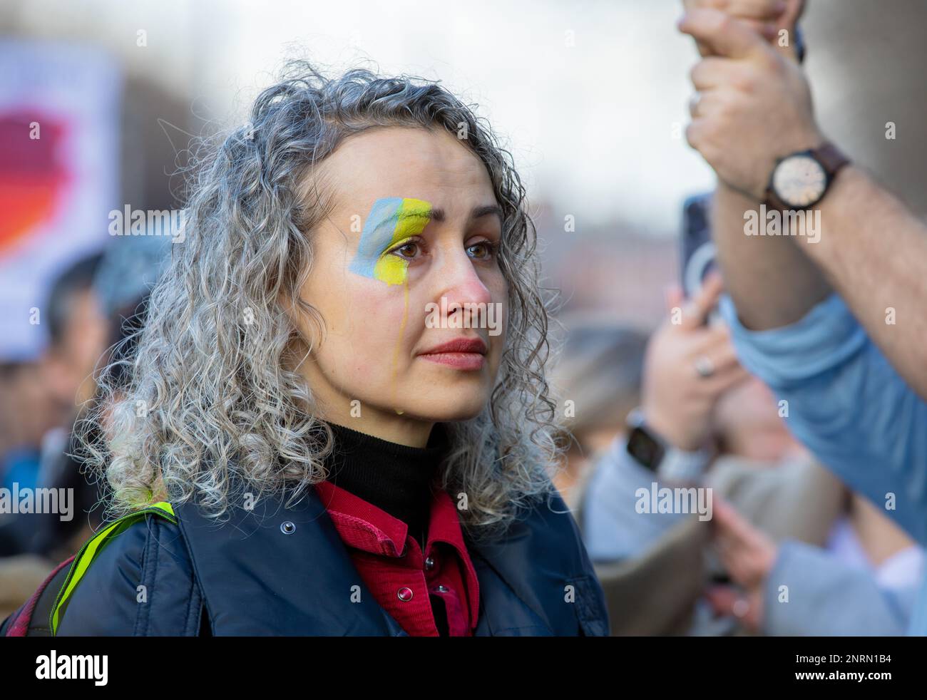 Ukraine Invasion. One Year on. A Ukrainian national who fled the war ...