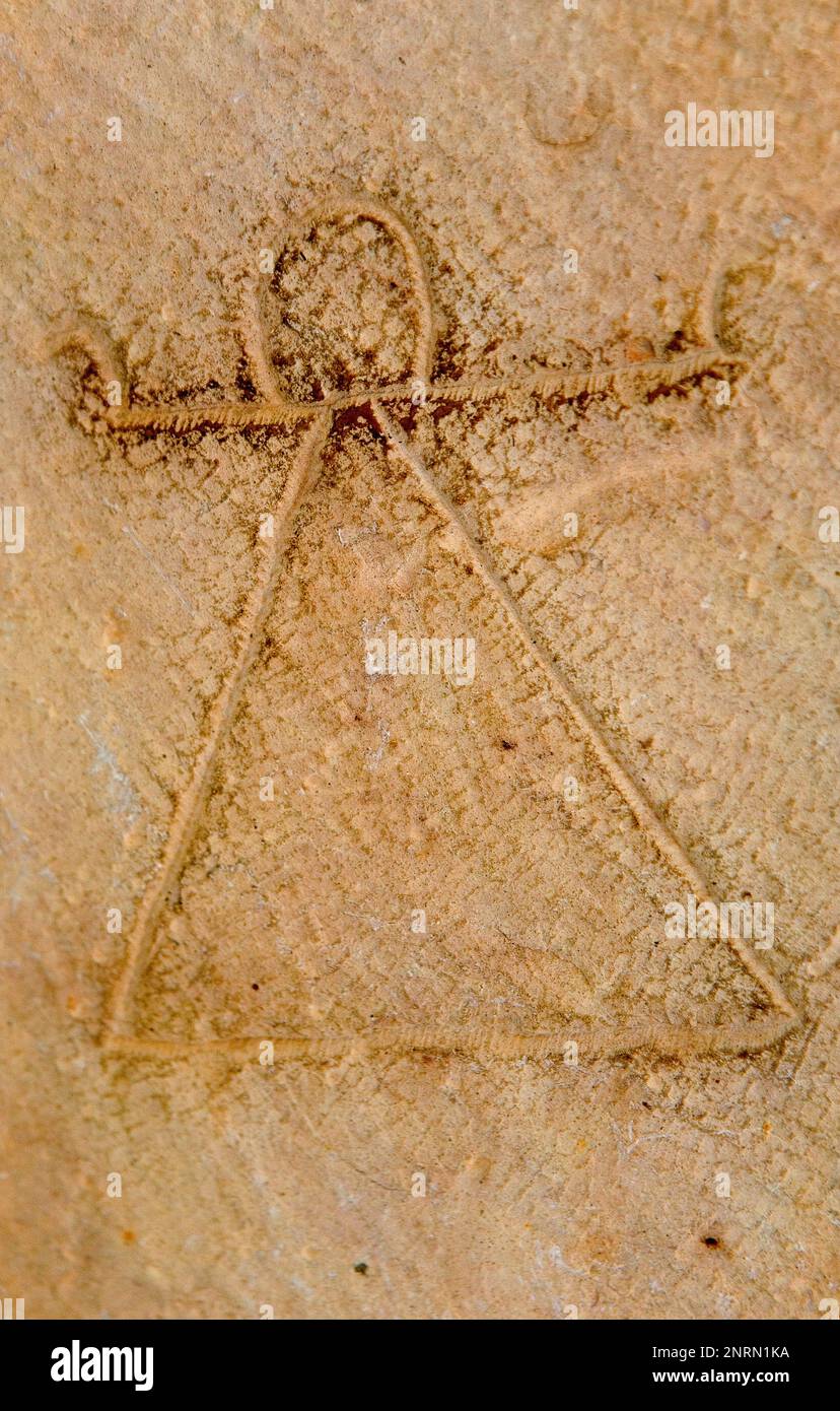 Tunez: Carthage.Carthage Museum. Symbol of Tanit Stock Photo - Alamy