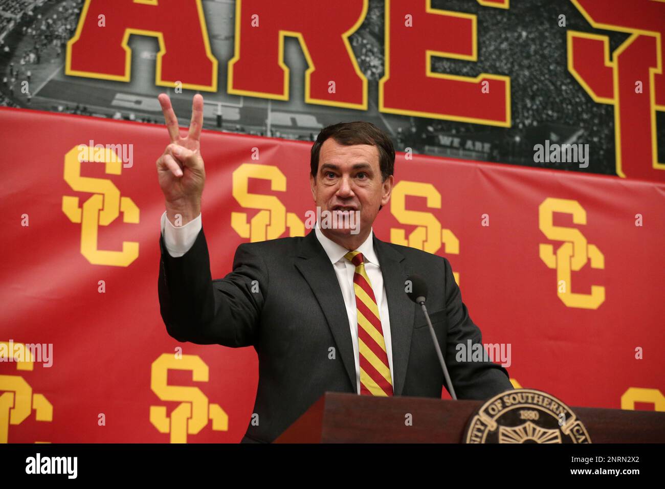 LOS ANGELES, CA - NOVEMBER 07: Mike Bohn speaks during a press ...