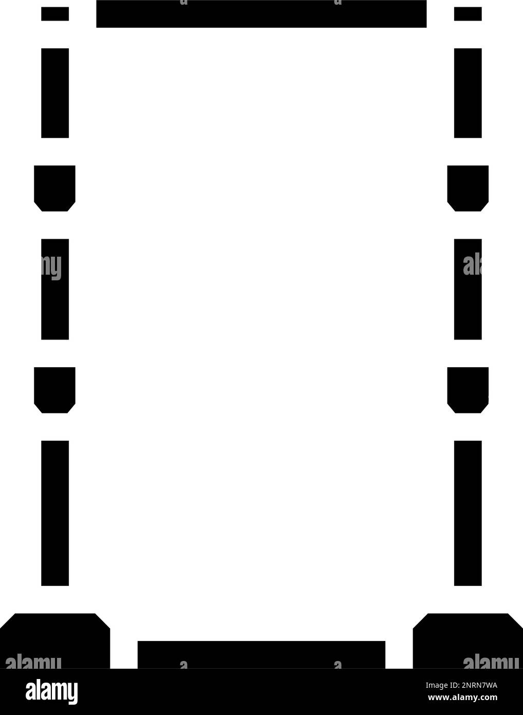 Black bike rack Stock Vector Images - Alamy