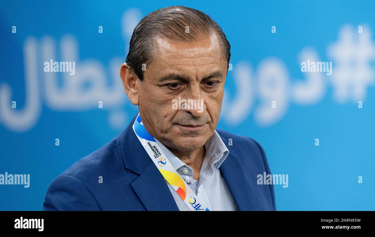 Doha, Qatar. 26th Feb, 2023. Al-Hilal SFC (KSA) Head Coach Ramon Diaz ...