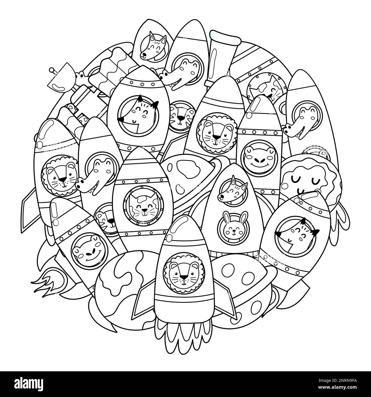 Planet mandala Stock Vector Images - Alamy