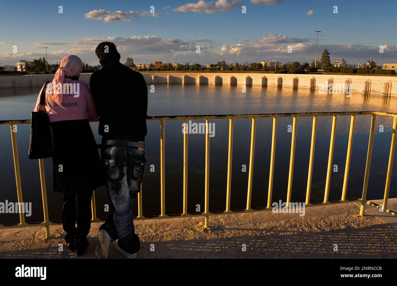Tunez: Kairouan. Large water reservoir built by the Aghlabids Stock ...