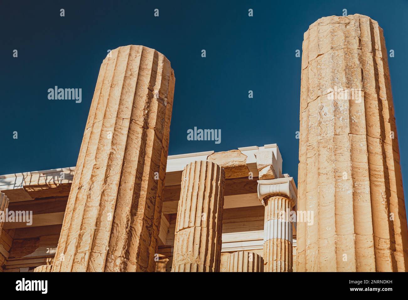 Beautiful Parthenon Columns of Greece Stock Photo - Alamy