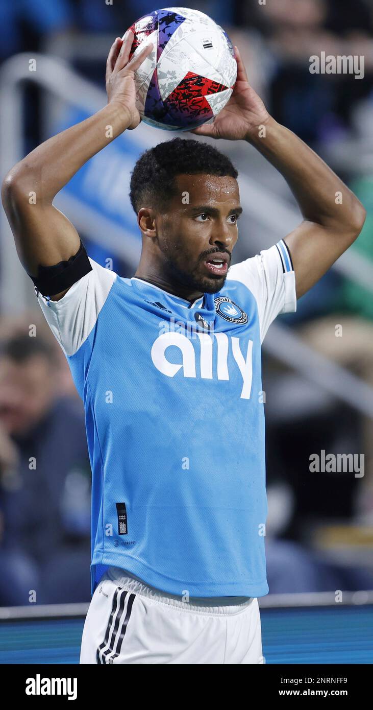 Charlotte FC defender Nathan Byrne (14) during an MLS soccer match ...