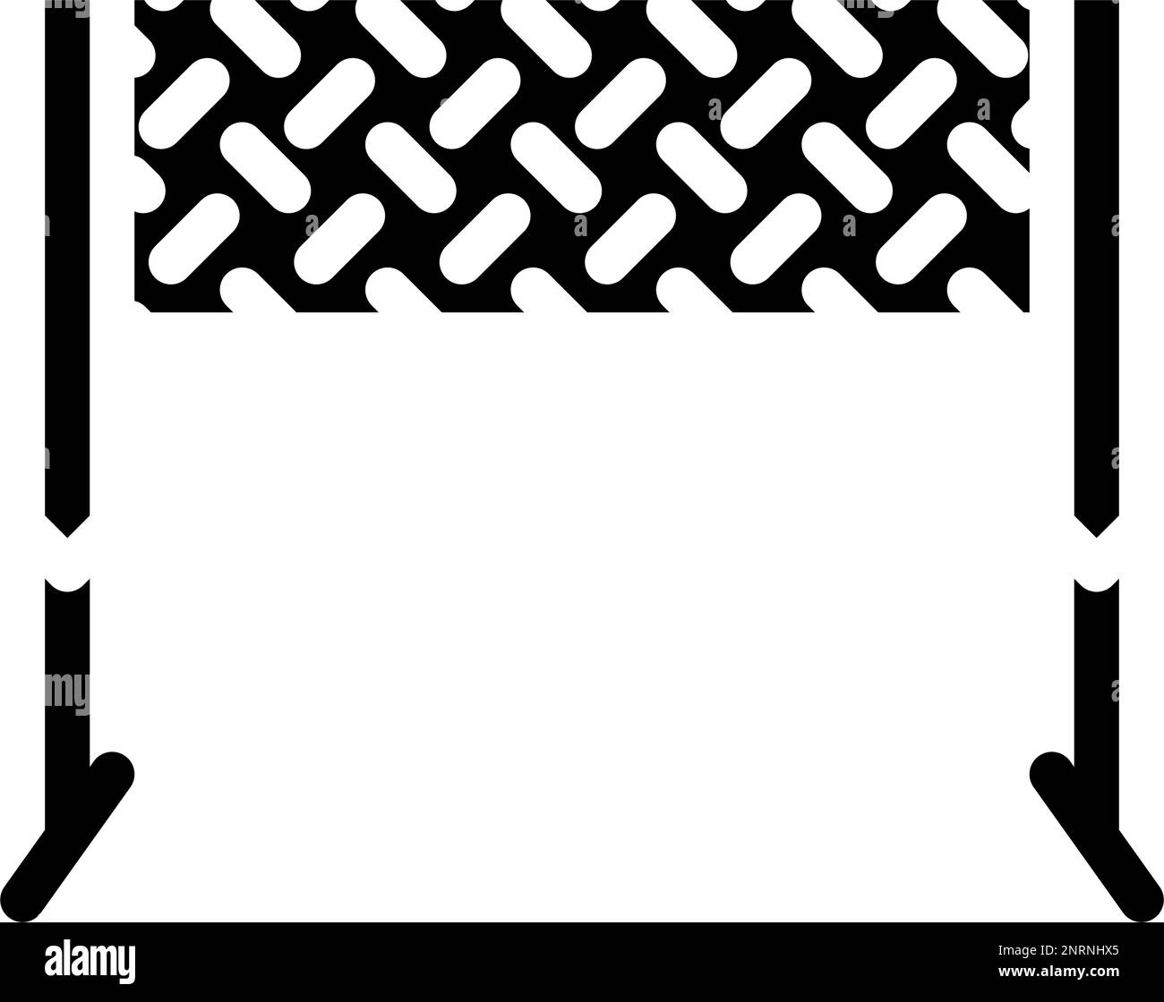 badminton net glyph icon vector illustration Stock Vector Image & Art ...