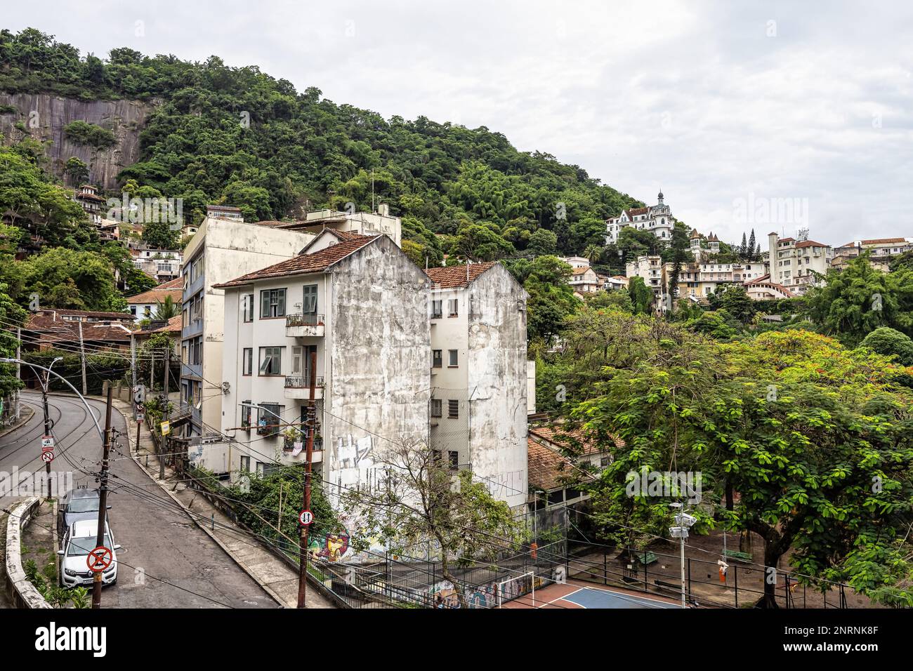Old colonial Portuguese architecture houses in Lapa and Santa Teresa ...