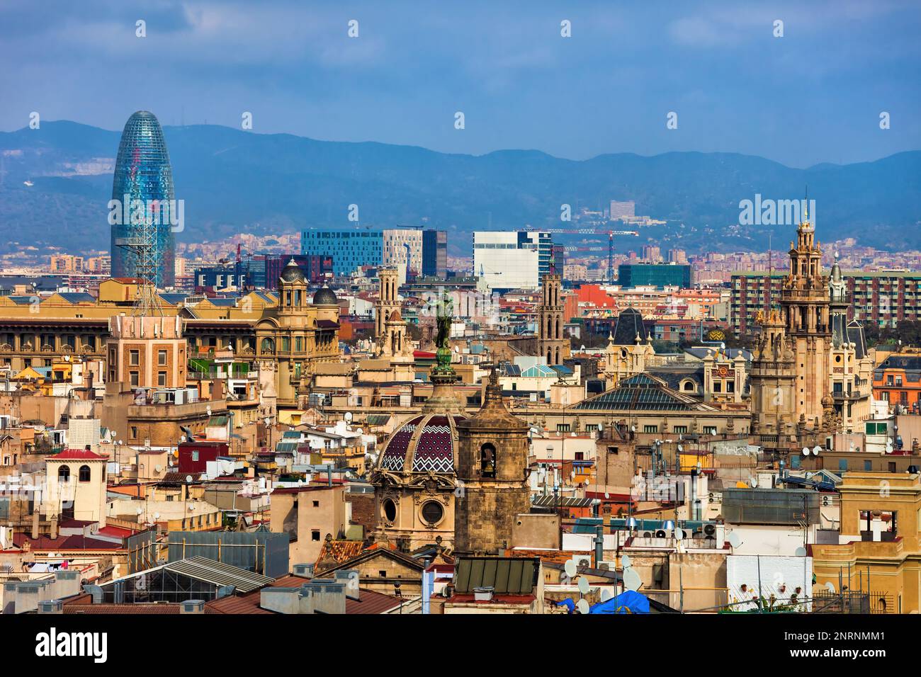 Over roofs barcelona hi-res stock photography and images - Alamy