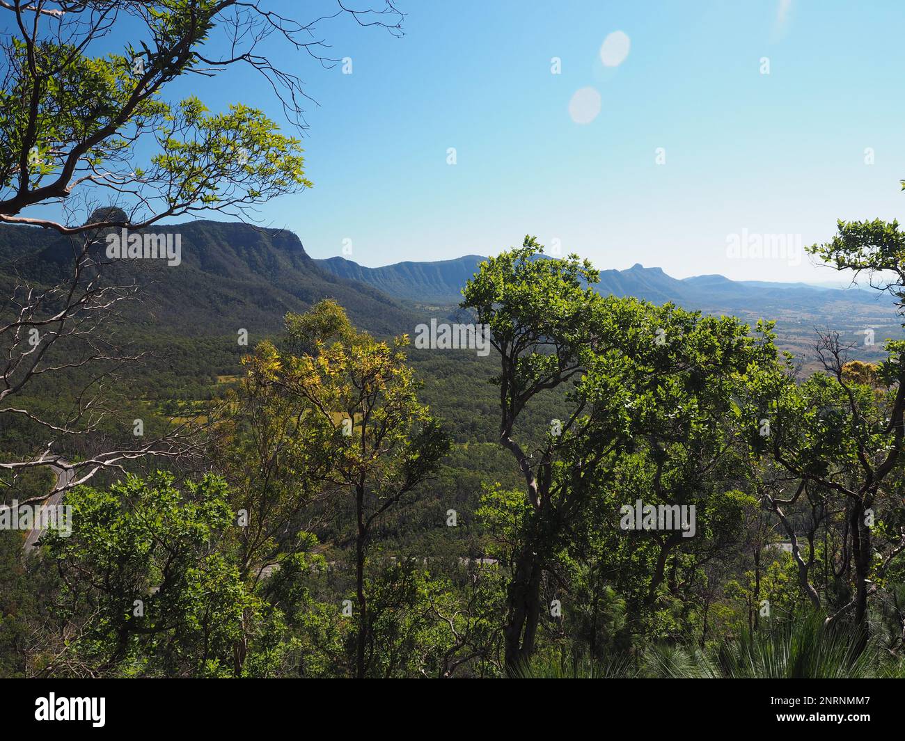 Lookout over the great dividing range from Main Range National Park ...