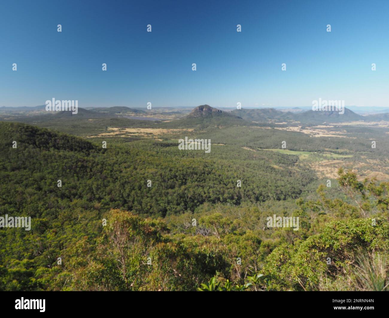 Lookout over the great dividing range from Main Range National Park ...