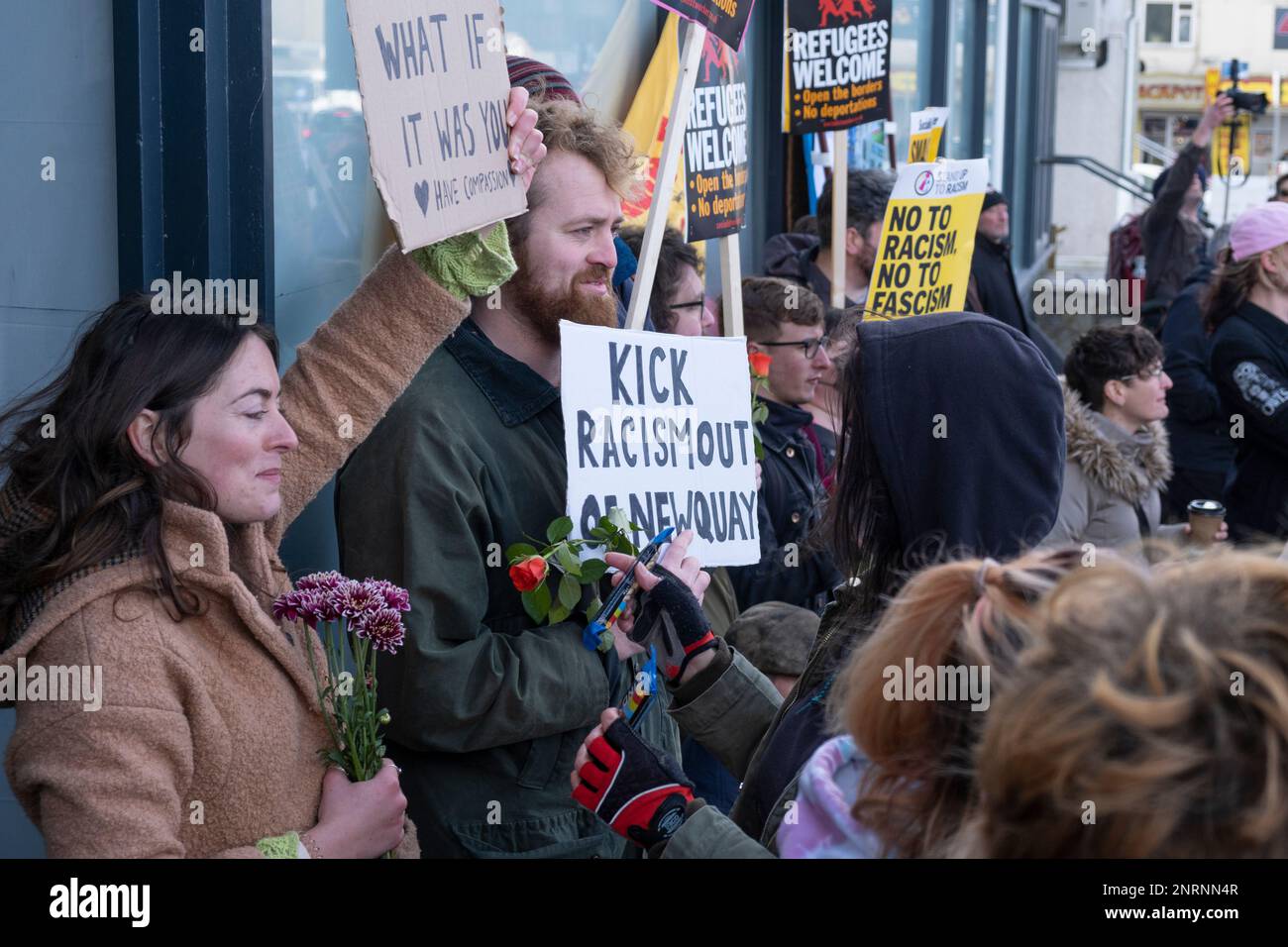 Left wing demonstrators hi-res stock photography and images - Alamy