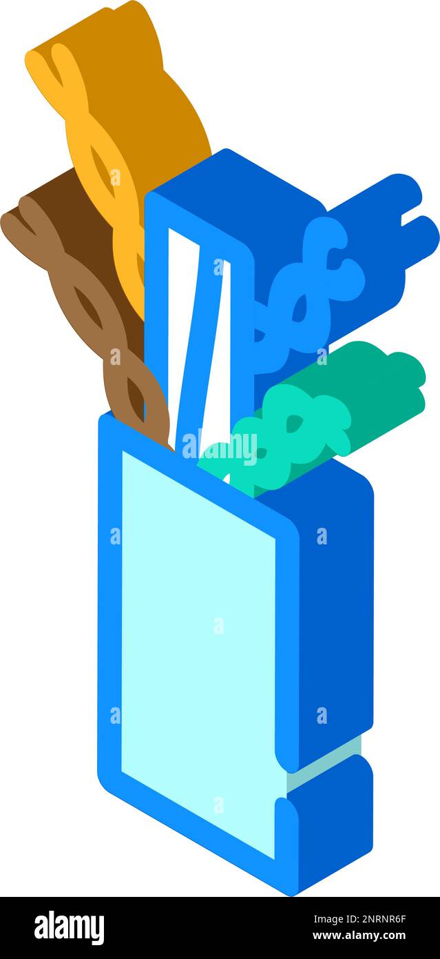 twisted pair cable isometric icon vector illustration Stock Vector ...