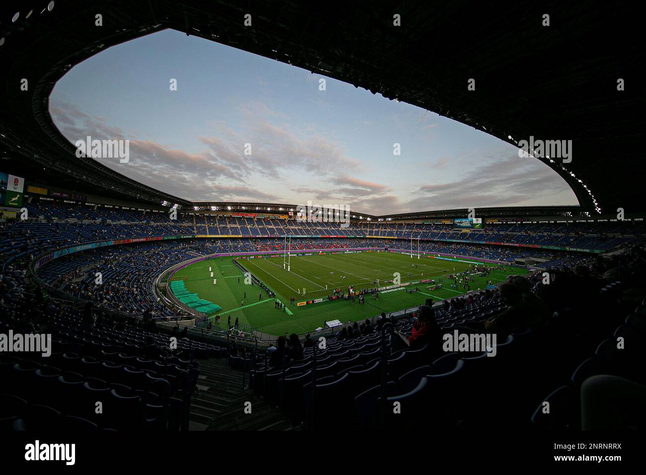 General view of the pitch before the Rugby World Cup final match ...