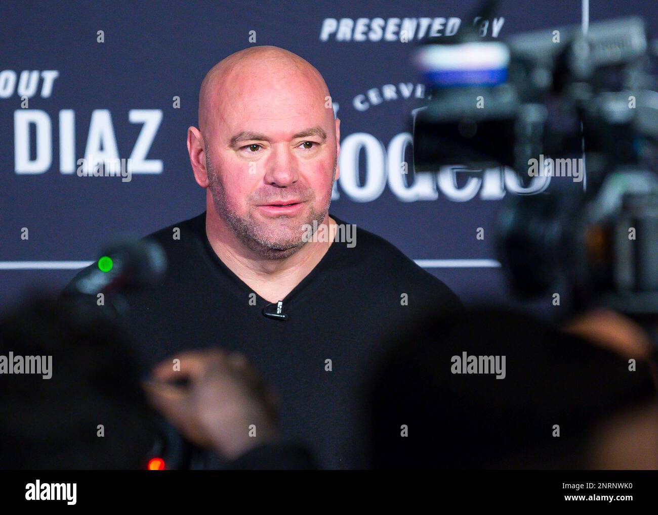New York, NY, USA, 11/01/2019 - UFC 244 - Weighing - Dana White, UFC ...