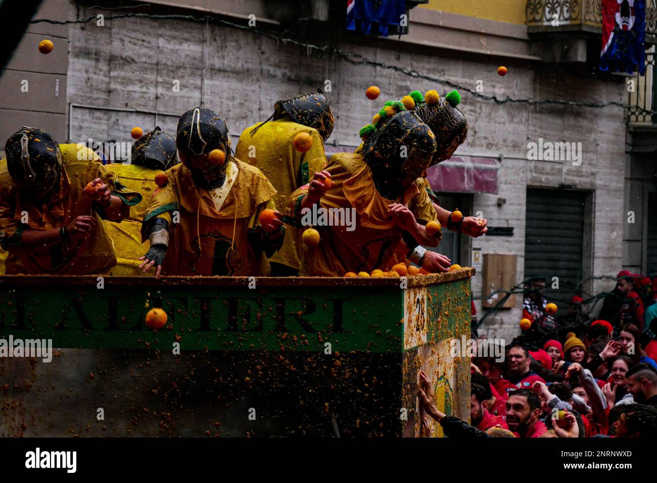 The historical carnival of ivrea 2023 Stock Photo - Alamy