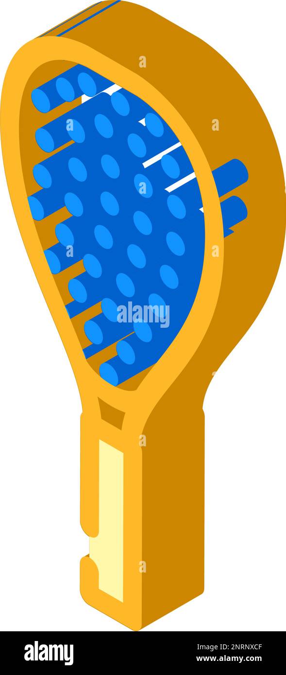 racket game badminton isometric icon vector illustration Stock Vector ...