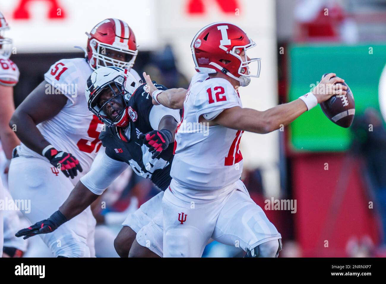October 26, 2019 - Lincoln, NE. U.S. - Indiana Hoosiers quarterback ...