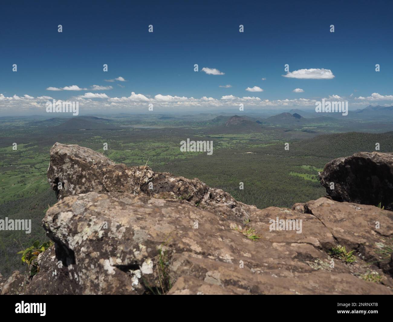 Lookout over the great dividing range from Main Range National Park ...
