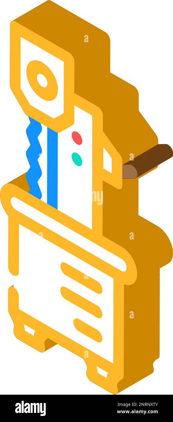 meat bone saw isometric icon vector illustration Stock Vector Image ...