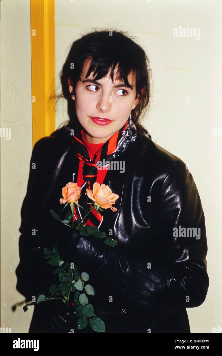 Archives 90ies: french singer Lio, portrait, Lyon, France Stock Photo ...