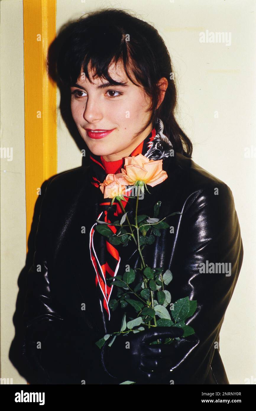 Archives 90ies: french singer Lio, portrait, Lyon, France Stock Photo ...