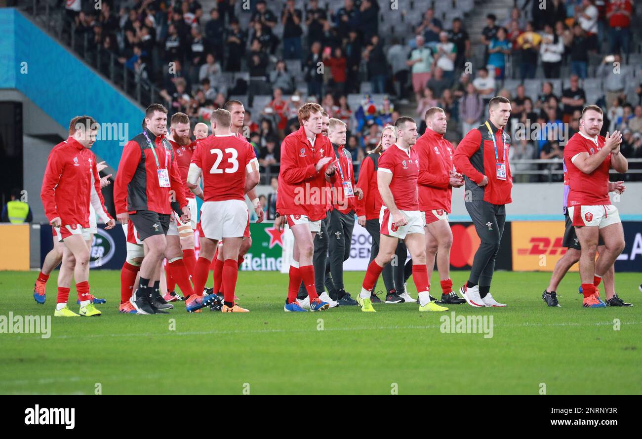 Members of Wales are disappointed with losing the 2019 Rugby World Cup ...