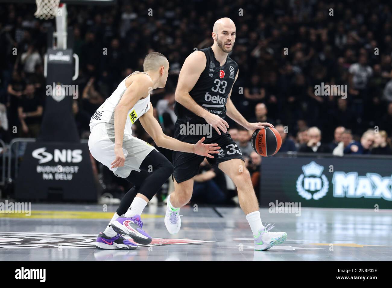 Belgrade, Serbia, 23 February 2023. Nick Calathes of Fenerbahce Beko ...