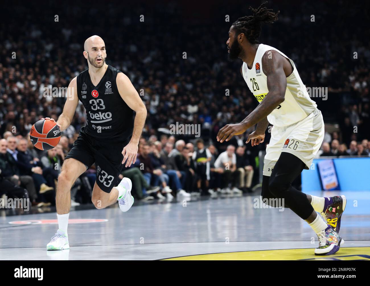 Belgrade, Serbia, 23 February 2023. Nick Calathes of Fenerbahce Beko ...