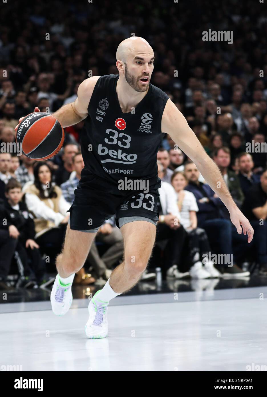 Belgrade, Serbia, 23 February 2023. Nick Calathes of Fenerbahce Beko ...