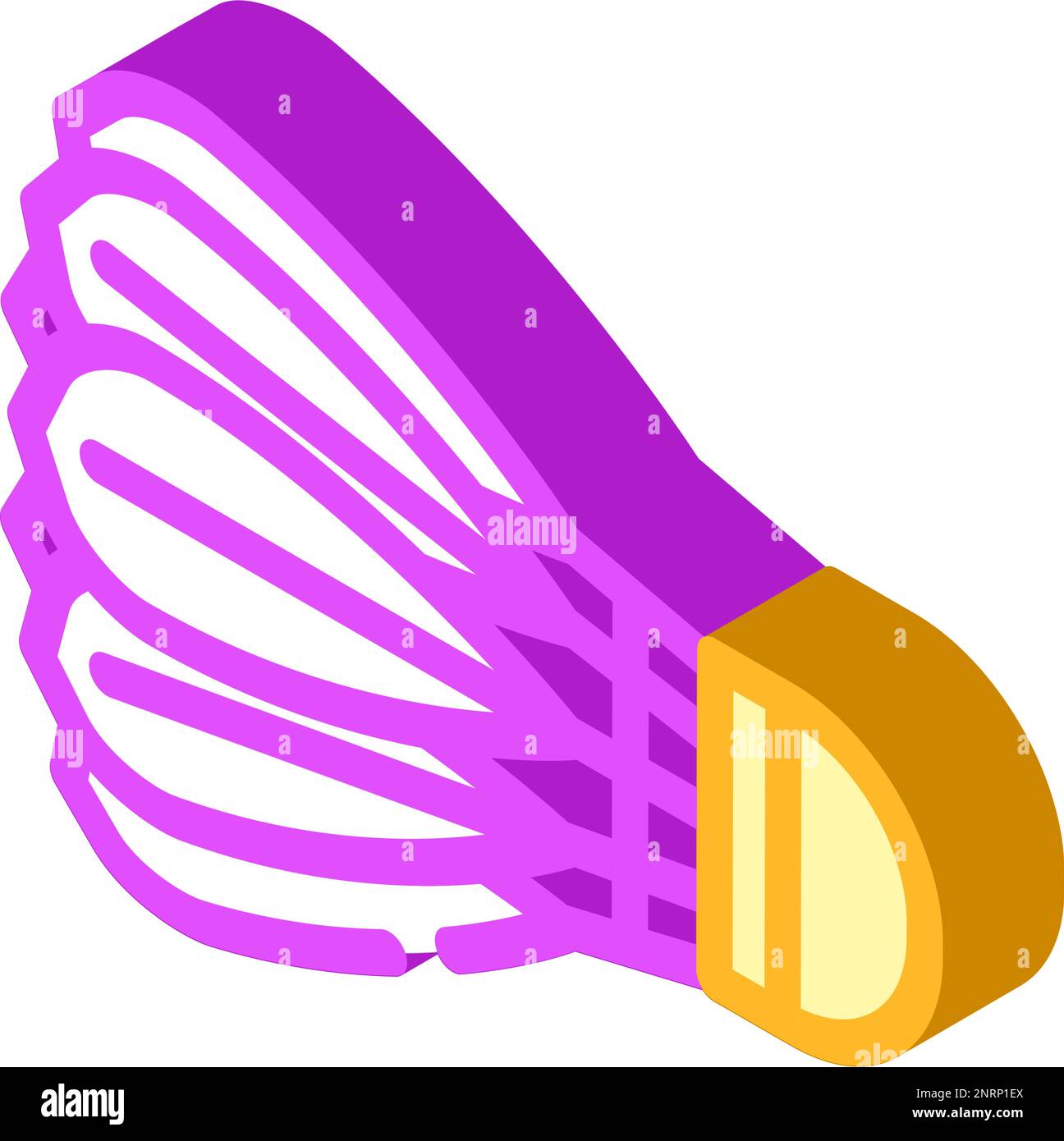 shuttlecock game isometric icon vector illustration Stock Vector Image ...