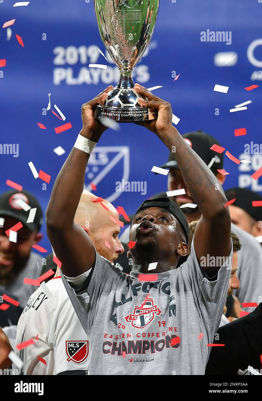ATLANTA, GA - OCTOBER 30: Toronto's Chris Mavinga celebrates with the ...
