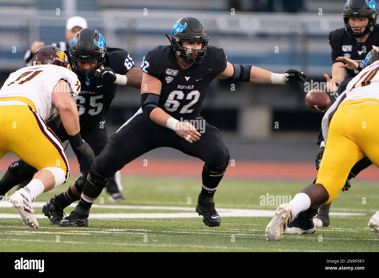 AMHERST, NY - OCTOBER 26: Buffalo Bulls Offensive Lineman Mike Novitsky ...