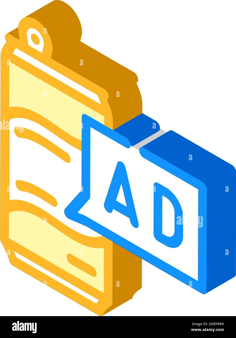 product placement advertising isometric icon vector illustration Stock ...