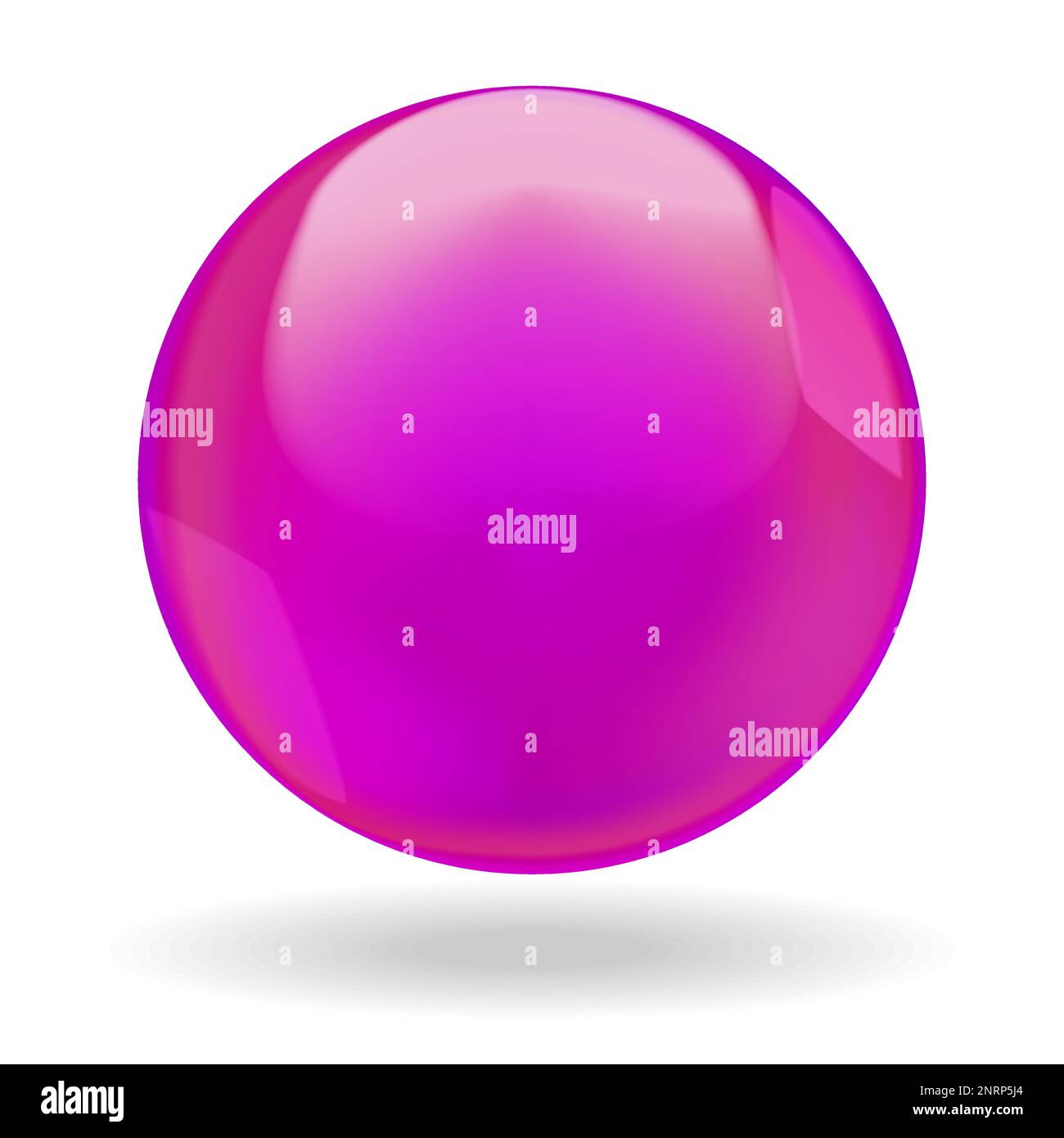 Hot pink shiny bubble or round drop isolated on white background Stock ...