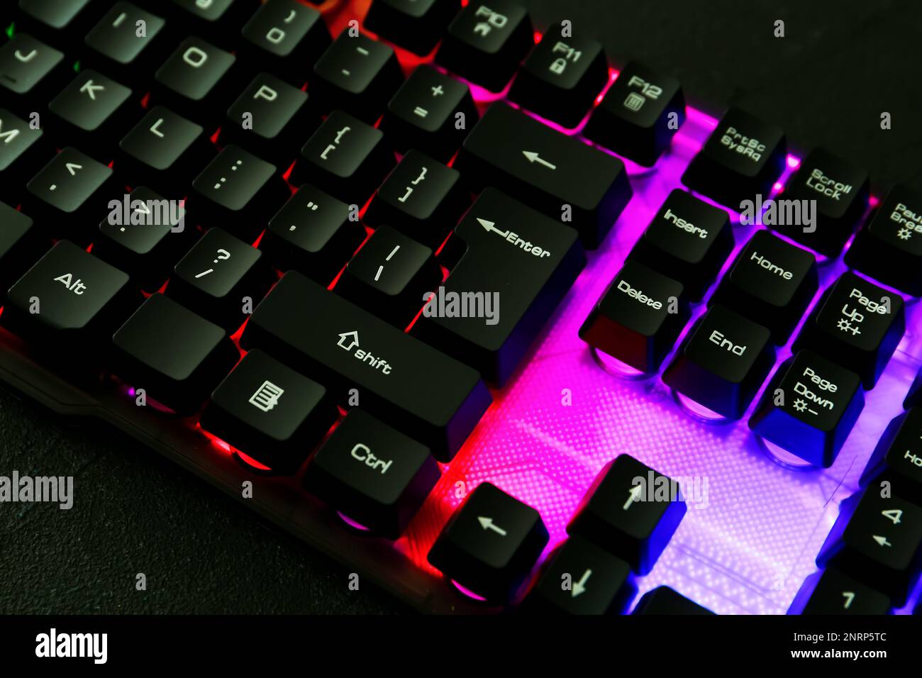 Black rgb keyboard backlit hi-res stock photography and images - Alamy