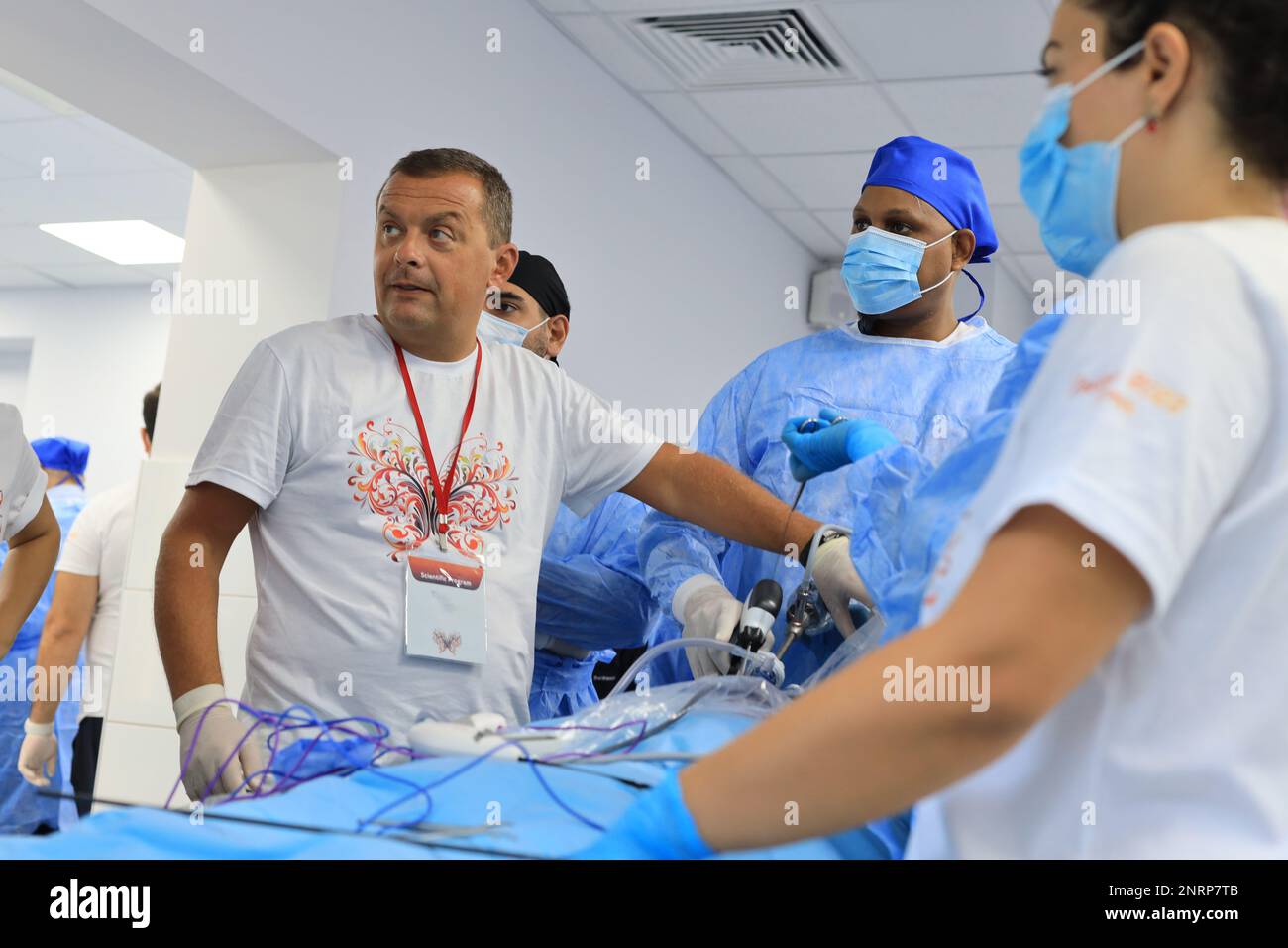 Thyroid surgery workshop on cadaver Stock Photo - Alamy