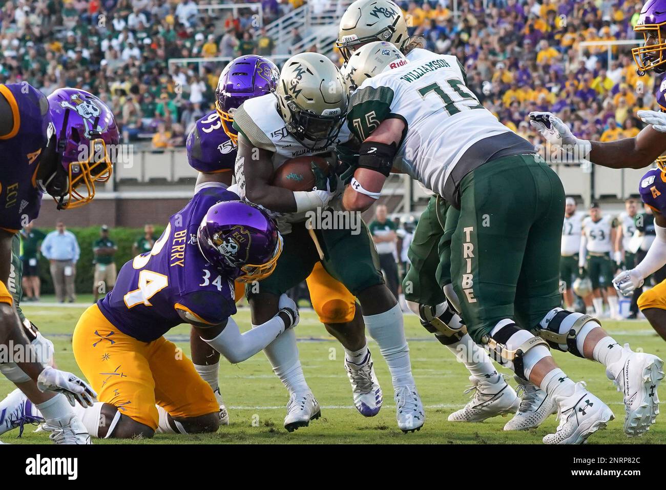 GREENVILLE, NC - SEPTEMBER 21: East Carolina Pirates linebacker Myles ...