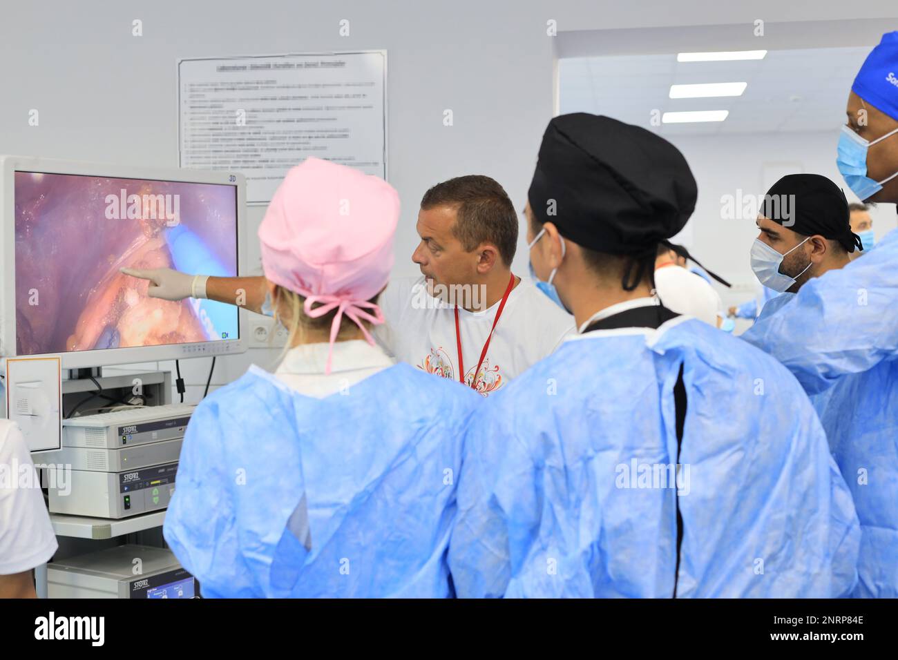 Thyroid surgery workshop on cadaver Stock Photo - Alamy