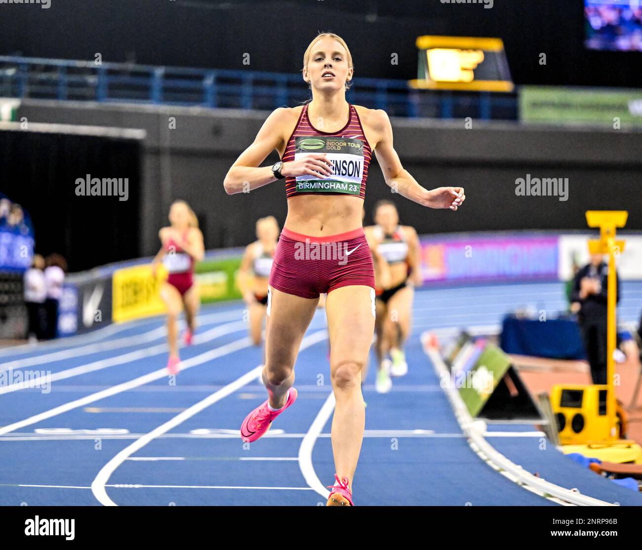 Keely HODGKINSON Wins the Womens 800M at the Birmingham World Indoor ...