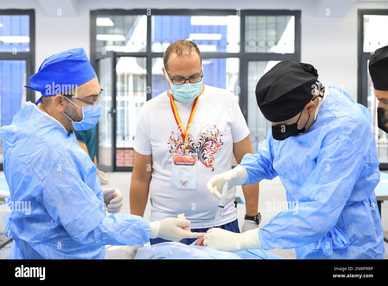 Thyroid surgery workshop on cadaver Stock Photo - Alamy
