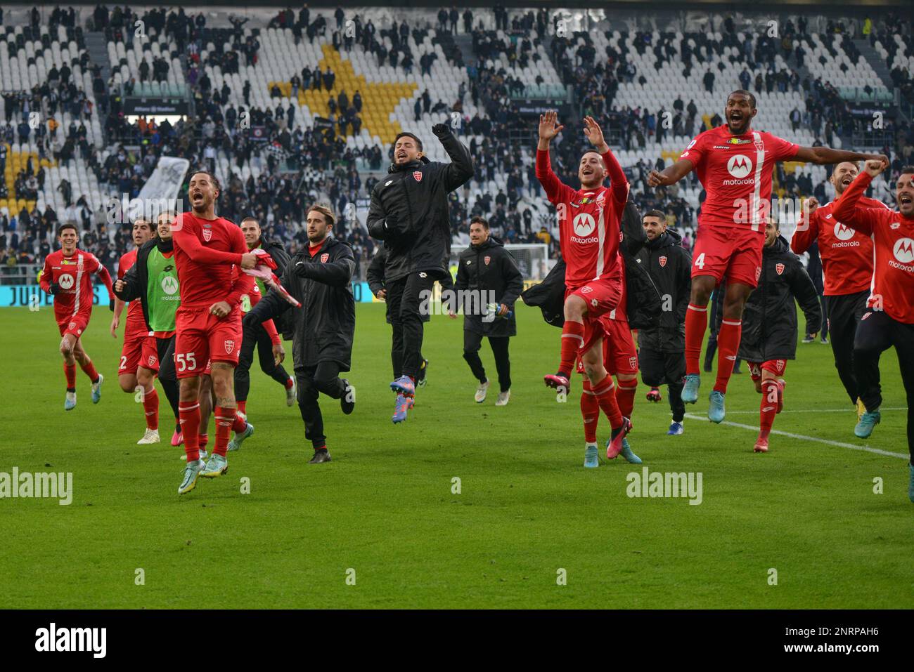 AC Monza celebrates during the Serie A Football match between Juventus ...