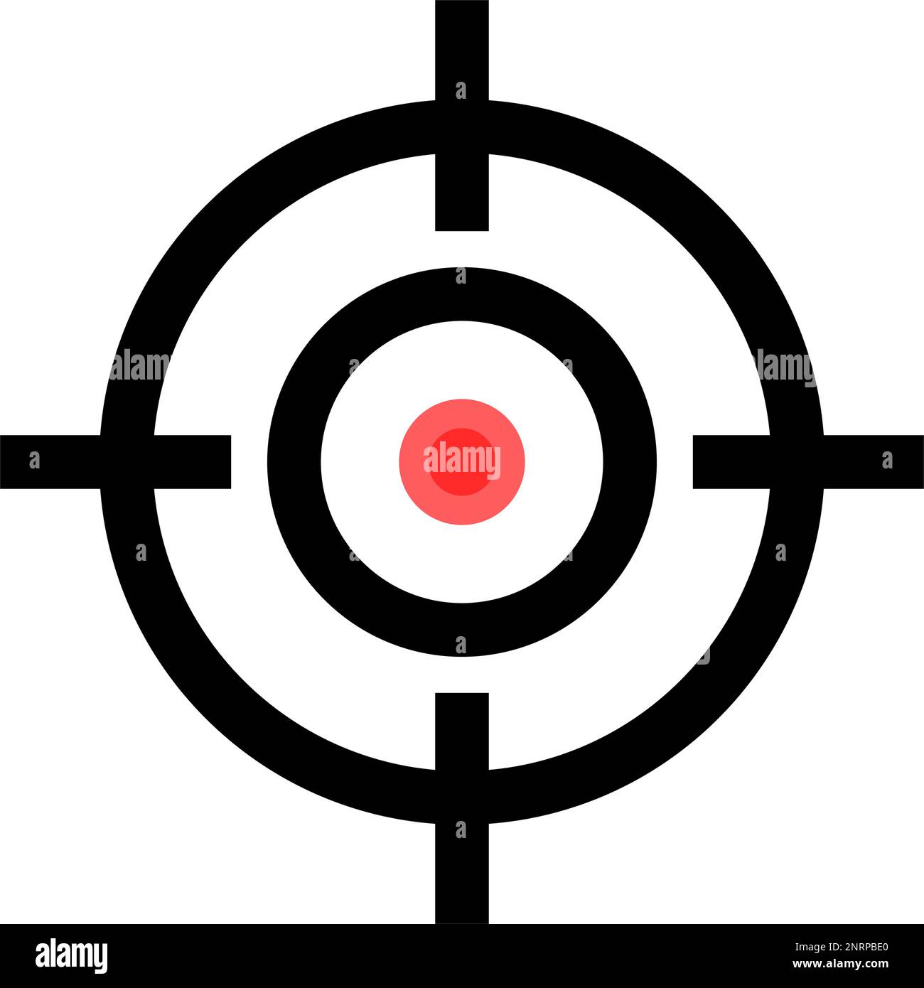 Sniper aiming icon. Target. Reticle. Editable vector Stock Vector Image ...