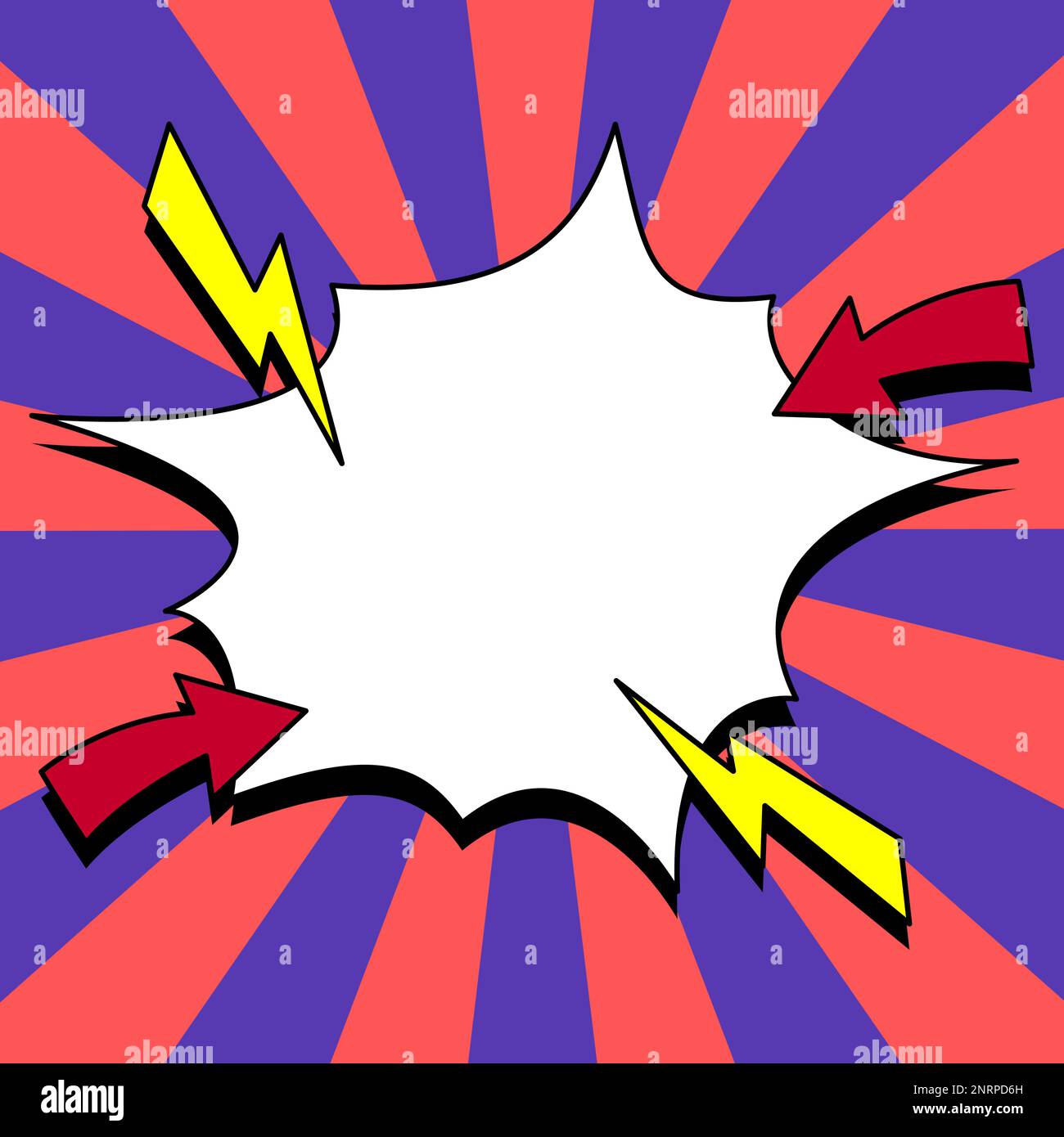 Comics Design Frames. Photo Frame Set With Explosion Bubbles For Add ...